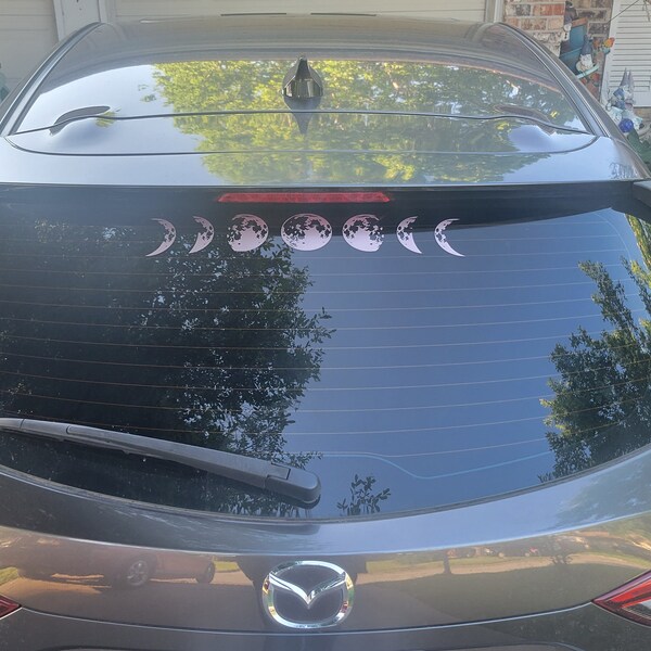 Moon Cycle Car Decal, Lunar Cycle, Astronomy Decal, Moon Sticker ...