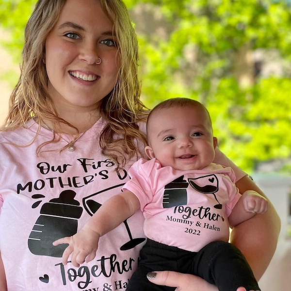 Our First Mother's Day Shirt, Mothers Day Matching Shirt, Mother's Day ...