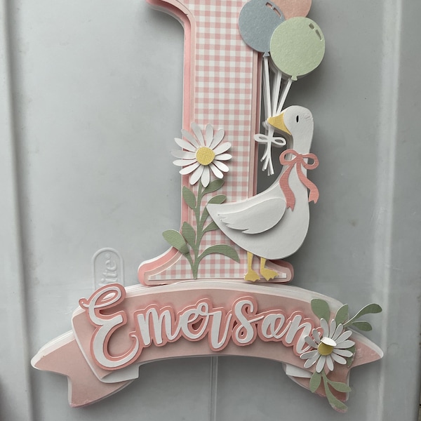 One Silly Goose Cake Topper, Goose 1st Birthday, Goose Theme, Cake ...