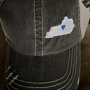 State Hat distressed Women's Trucker Personalized State | Etsy