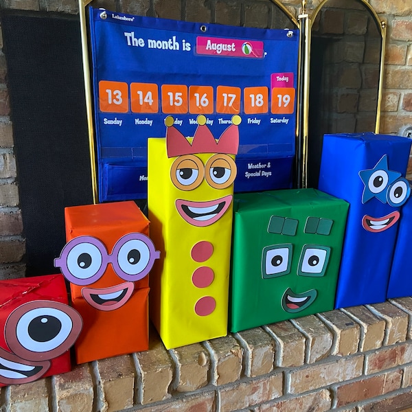 Die Cut Numberblocks Characters 1-10 | Numberblocks Birthday Party ...