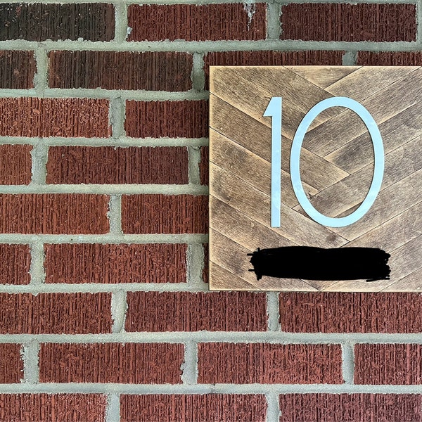 Square House Address Sign, Horizontal or Vertical Shapes With Street or ...