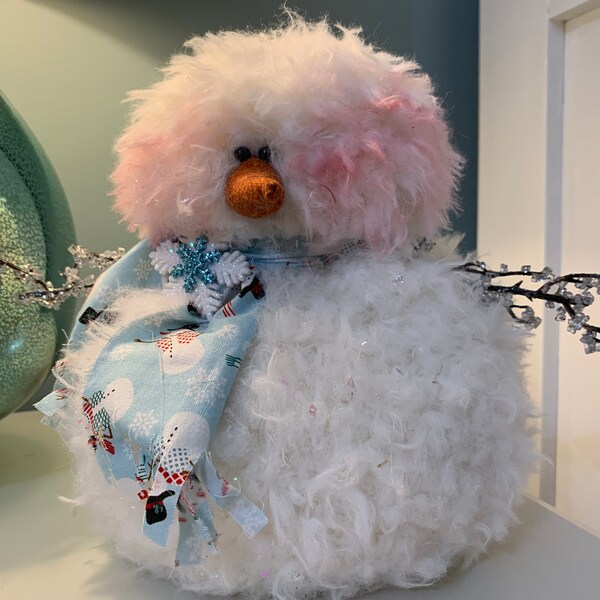 Fuzzy Wuzzy Snowman Blue - Etsy