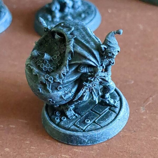 Corrupted Dwarf 3D Printed Resin Miniature 4K Statue, Hand-painted ...