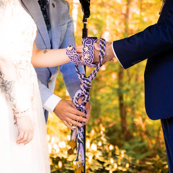 Handfasting Cord - Infinity Tie Treasure Knot With Cotton and Lace ...