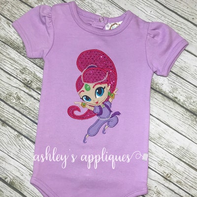 Beautiful Red Genie Applique Machine Embroidery Design in 3 Sizes ...