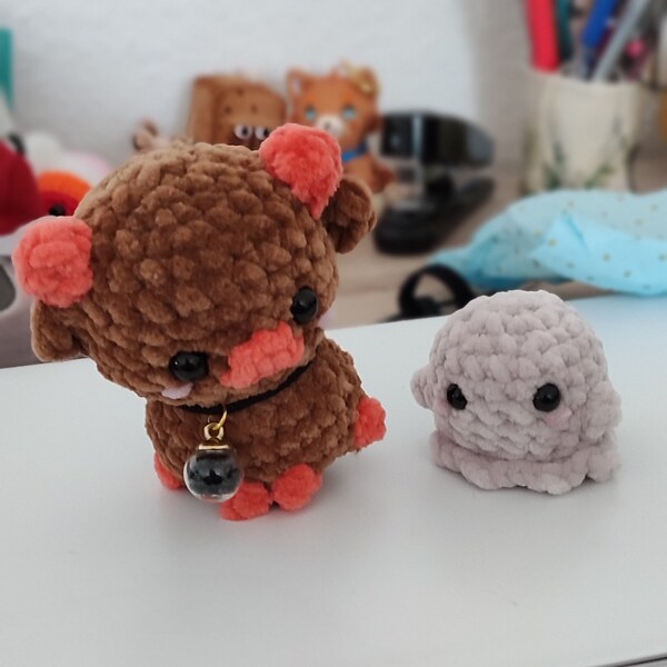 Crochet Cow Baby Custom Plushie / Amigurumi Calf Chibi Minimalist ...