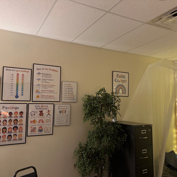 30 Social Worker Office Decor Poster School Psychologist Wall Art Work ...