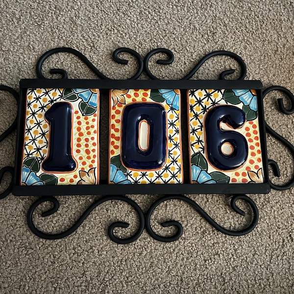 Talavera Mexican Hand Painted Tile Folk Art Sample Tile 4x4 C397 Day of ...