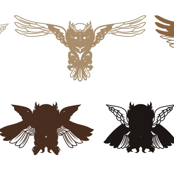 Multilayer Owl Laser Cut File Owl Mandala SVG Layer Owl CNC Multilayer ...