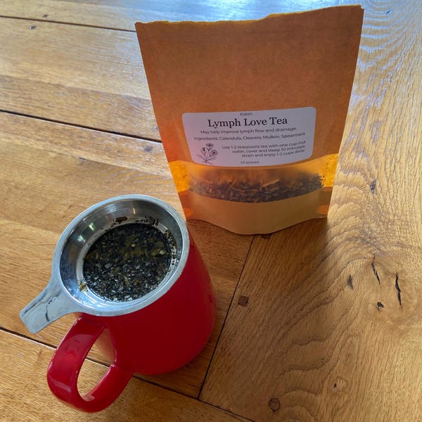 Lymph Love Herbal Tea, Organic Lymphatic Support and Drainage, Sinus ...