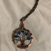 Ruby Tree of Life Necklace Silver Red Wire Wrapped Pendant - Etsy