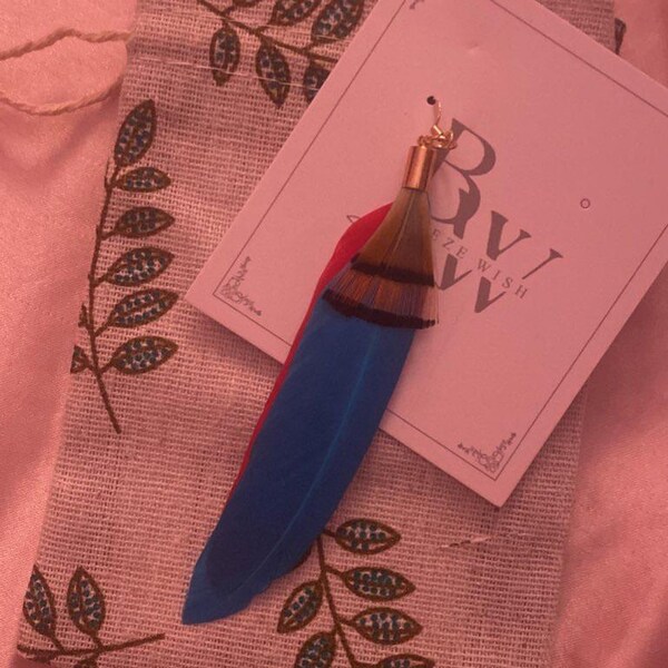 Life is Strange Inspired Rachel Amber Feather Earring, Blue Feather ...