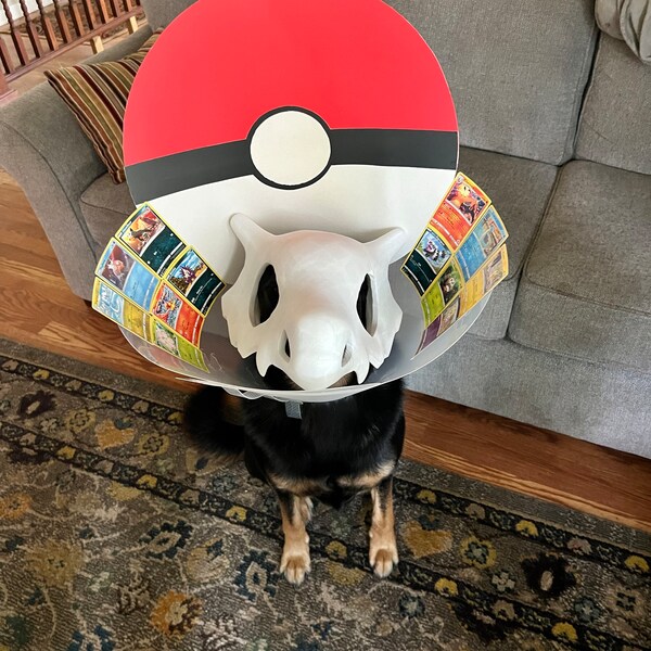 Cubone Dog Mask / Dinosaur Mask / Dog Costume / Funny Dog Gift / 3D ...