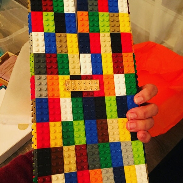 Orange Wallet Made With Original LEGO Bricks FREE SHIPPING - Etsy