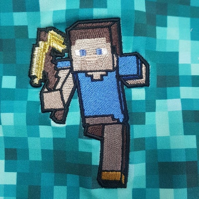 Steve Minecraft Embroidery Design digital File - Etsy