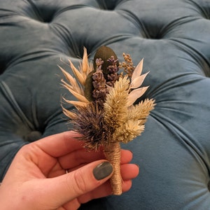 Artificial Wild Rustic Thistle Purple Buttonhole - Etsy