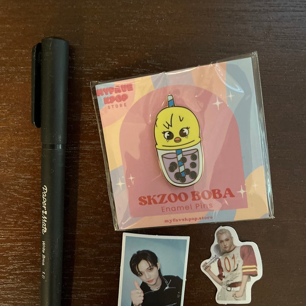 Stray Kids SKZOO BOBA Enamel Pin Kpop Merch Bag Accessories Skz Gift ...