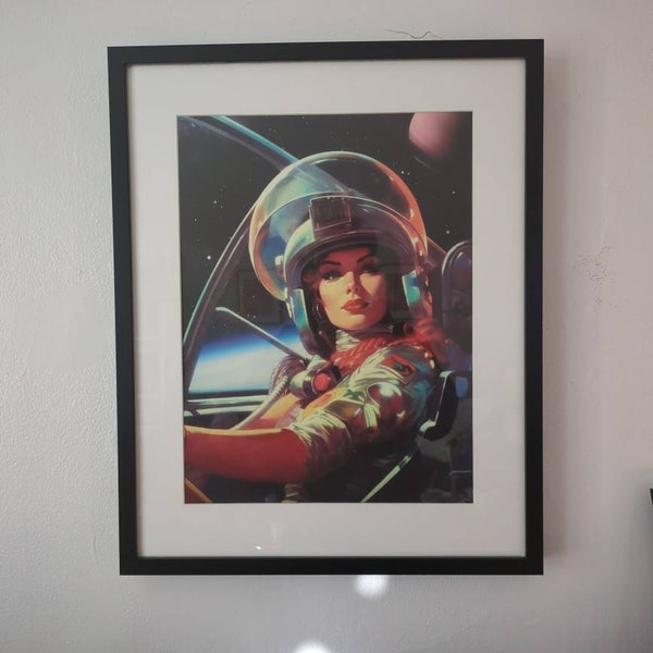 Intergalactic Love | Retro Futuristic Collage Art | Vintage Sci-fi ...