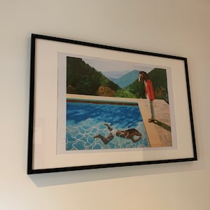 Bojack Horseman Poster Hockney Pool Vintage Art Painting - Etsy Canada