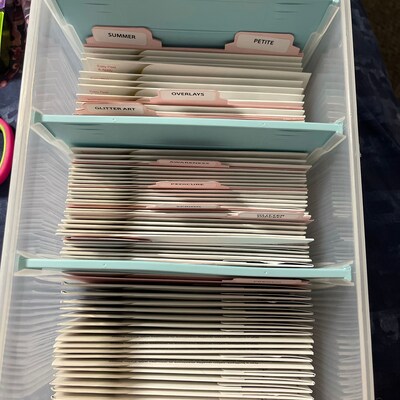 Color Street Labels for Tab Dividers, Divider Organization Labels - Etsy