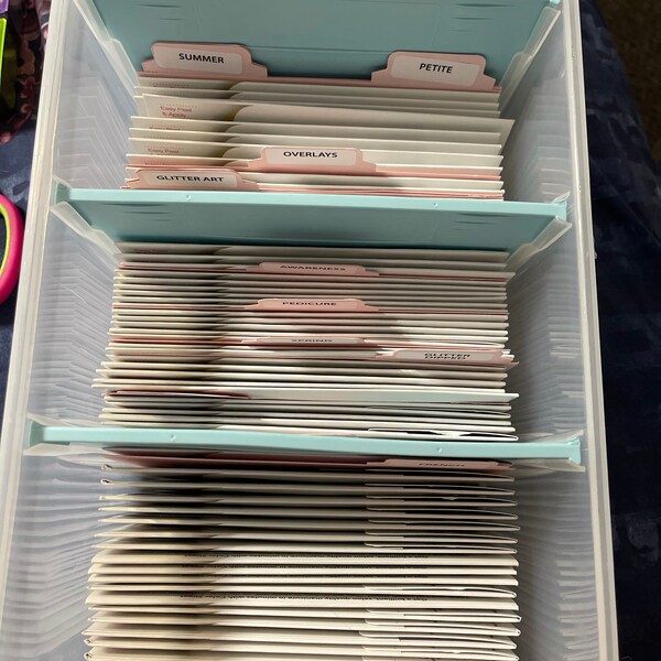 Color Street Labels for Tab Dividers, Divider Organization Labels - Etsy