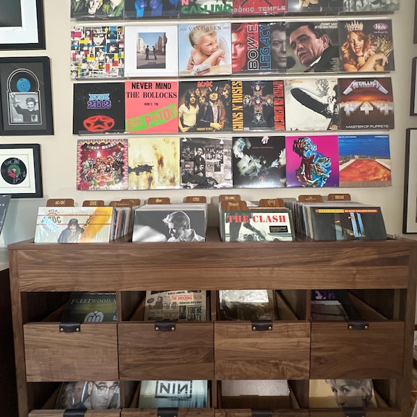 Long Brass LED Light for High Platter Vinyl Record Players Rechargeable ...