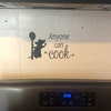 Disney Wall Decal, Disney Home Decor, Ratatouille, Anyone Can Cook ...