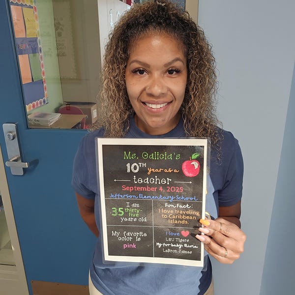 First Day Teacher Sign | Teacher First Day of School Sign | Back to ...