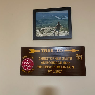 Adirondack Mountain Trail Head Sign - Etsy