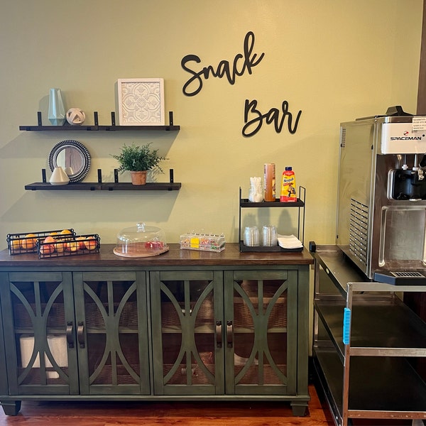 Snack Bar Sign - Snack Bar Cutout Sign - Snack Bar Word Cut Out ...