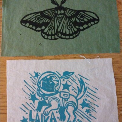 Sneaky Snake Linocut Linen Patch, Punk Patches, Block Print, Snek ...