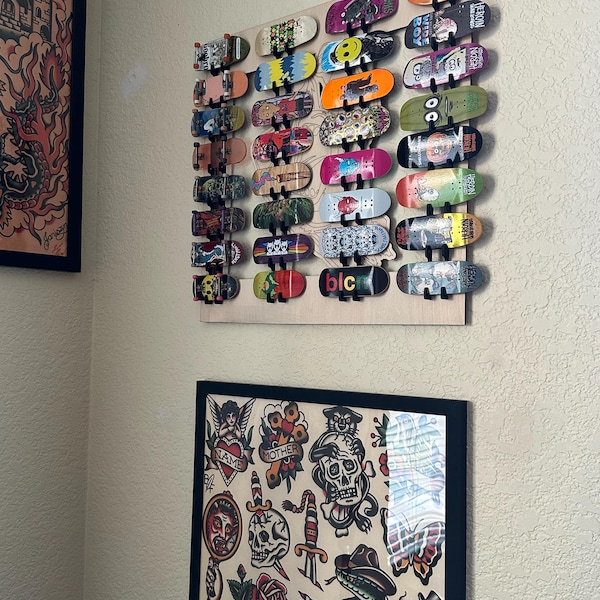 Finger Board Display - Tech Deck Wall Mount - Fingerboard Storage ...