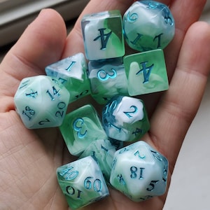 Shadowy Forest Dnd Dice Set, Polyhedral Dice, D&D Dice, Dungeons and ...