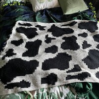 Cow Print Afghan C2C Crochet Pattern, Written Row Counts, C2C Graphs ...