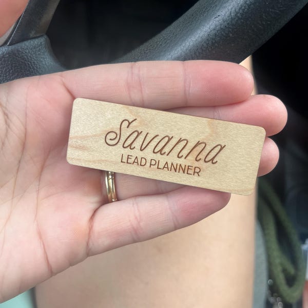 Engraved Magnetic Name Badges Custom Personalized Employee Work Badge ...