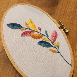 PDF Pattern Video Tutorial Magical Lantana , Beginner Embroidery PDF Pattern, Botanical ...