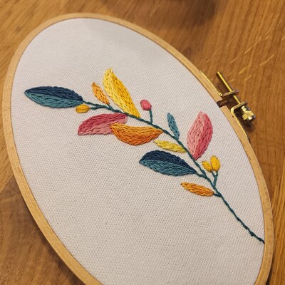 PDF Pattern Video Tutorial Magical Lantana , Beginner Embroidery PDF ...