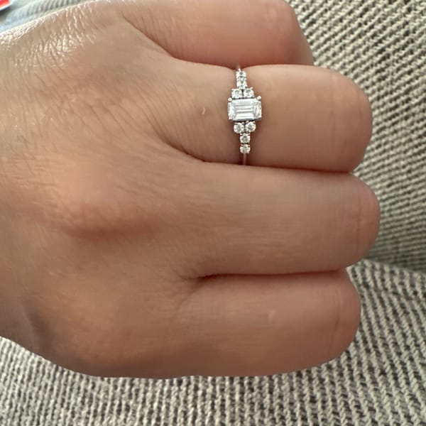 Diamond Promise Ring Wedding Ring Delicate Ring Promise Ring for Her ...