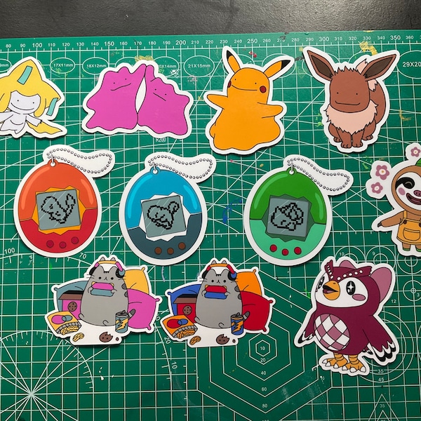 Magikarp Nigiri Sushi Sushi Sticker Pokémon Sticker Food Sticker Anime ...