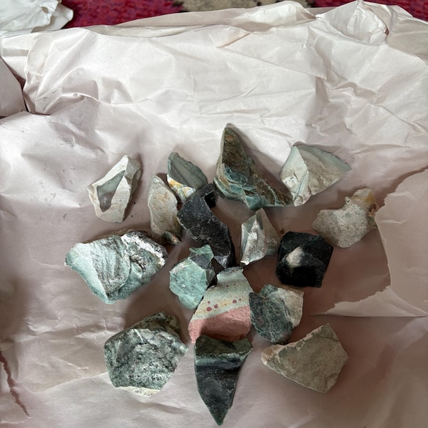 Sodalite "granite" Rough Rocks | Tumbling Raw Crystals From South ...