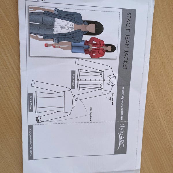 Style Arc Sewing Pattern Harriet Jacket - Etsy