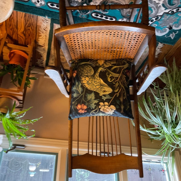 William Morris Frog in a Forest Pillow | Frog Pillow, Cottagecore ...