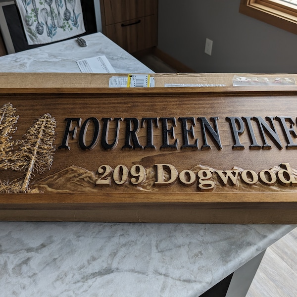 Custom Cabin Sign | Personalized Wood Sign | Cabin Decor | Mountain ...