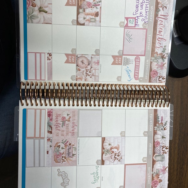 Printable November Monthly Kit, November Planner Stickers Kit ...