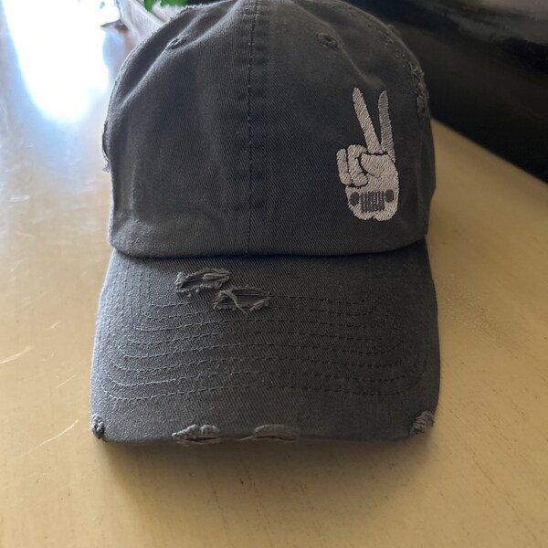 The Wave Hat | Distressed Baseball Cap OR Ponytail Hat | Wave With ...