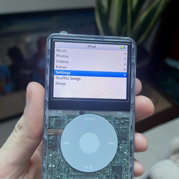 Apple Ipod Classic - 7th/6th Gen, Silver+black (3000mah Battery ...