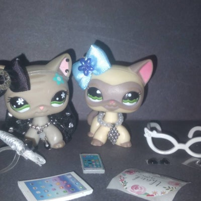 Littlest Pet Shop LPS 12 PC Clothes BLUE Accessories Custom - Etsy