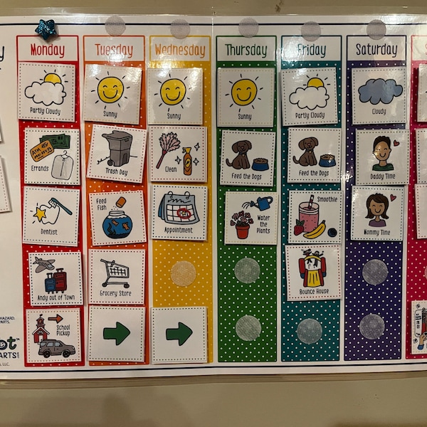 Weekly Visual Calendar (includes 264 Cards) - Etsy