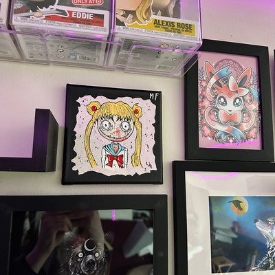 4x4 Hand Painted Coaster Ghostface, Horror Movie Icons, Gothic Art ...